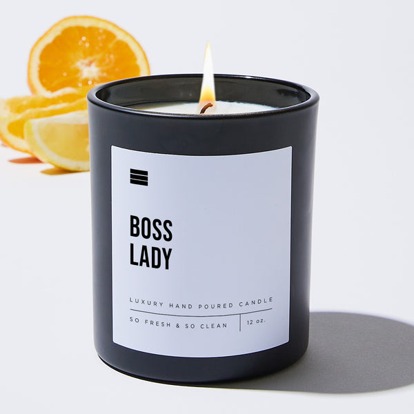 Candles - Boss Lady - Female Entrepreneur Black Luxury Scented Candle ...
