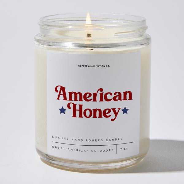 Candles - American Honey - Patriotic Luxury Scented Candle Jar - Soy ...