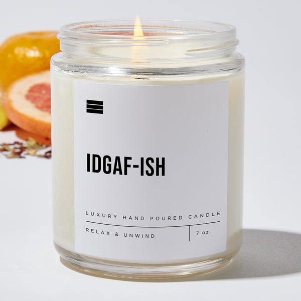 Candles - Idgaf-ish - Coworker Luxury Scented Candle Jar - Soy Wax ...