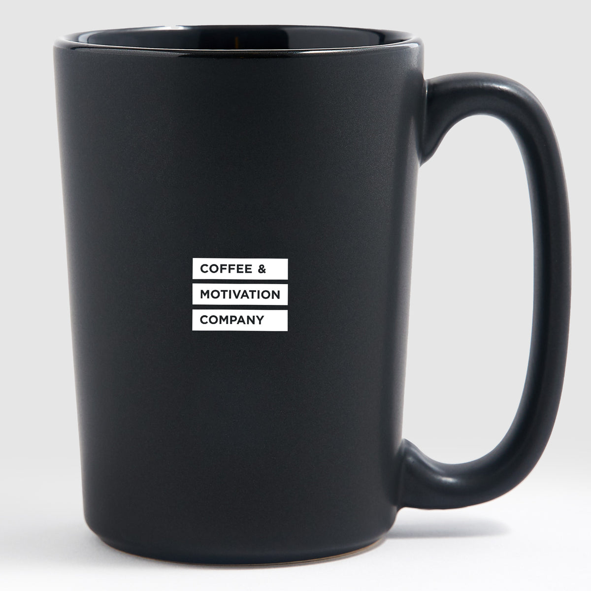 Motivational Mug - No One Cares Work Harder - Matte Black Ceramic ...